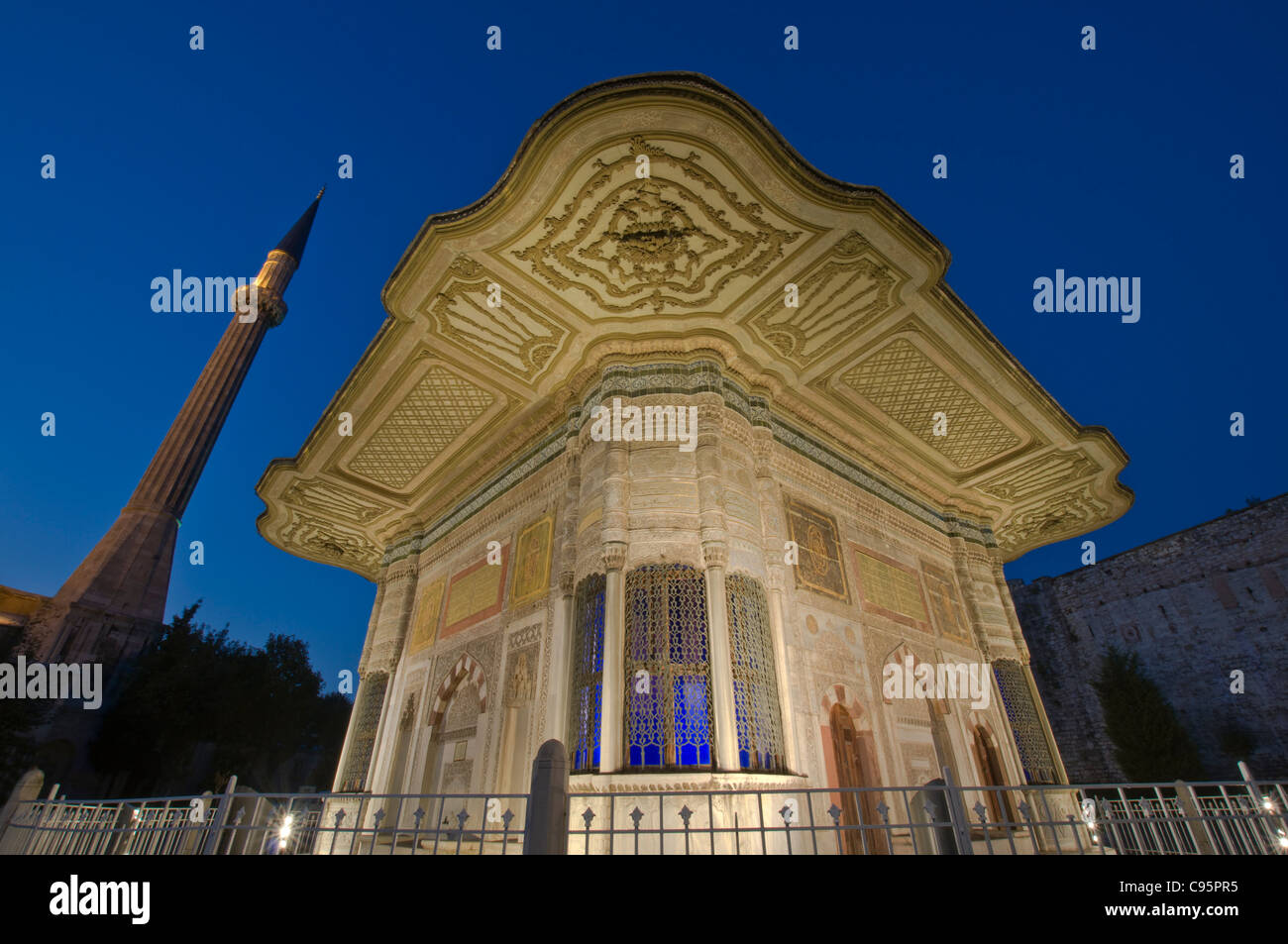 The Fountain of Sultan Ahmed III is a fountain located in front of the ...
