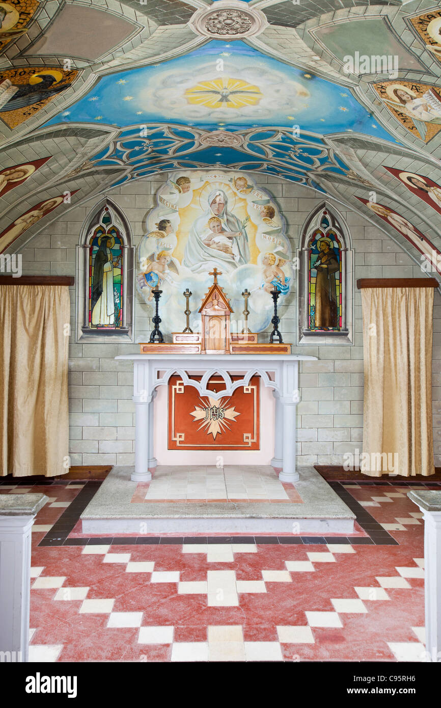 The Italian Chapel on Lamb Holm island in the Orkneys, Scotland, UK ...