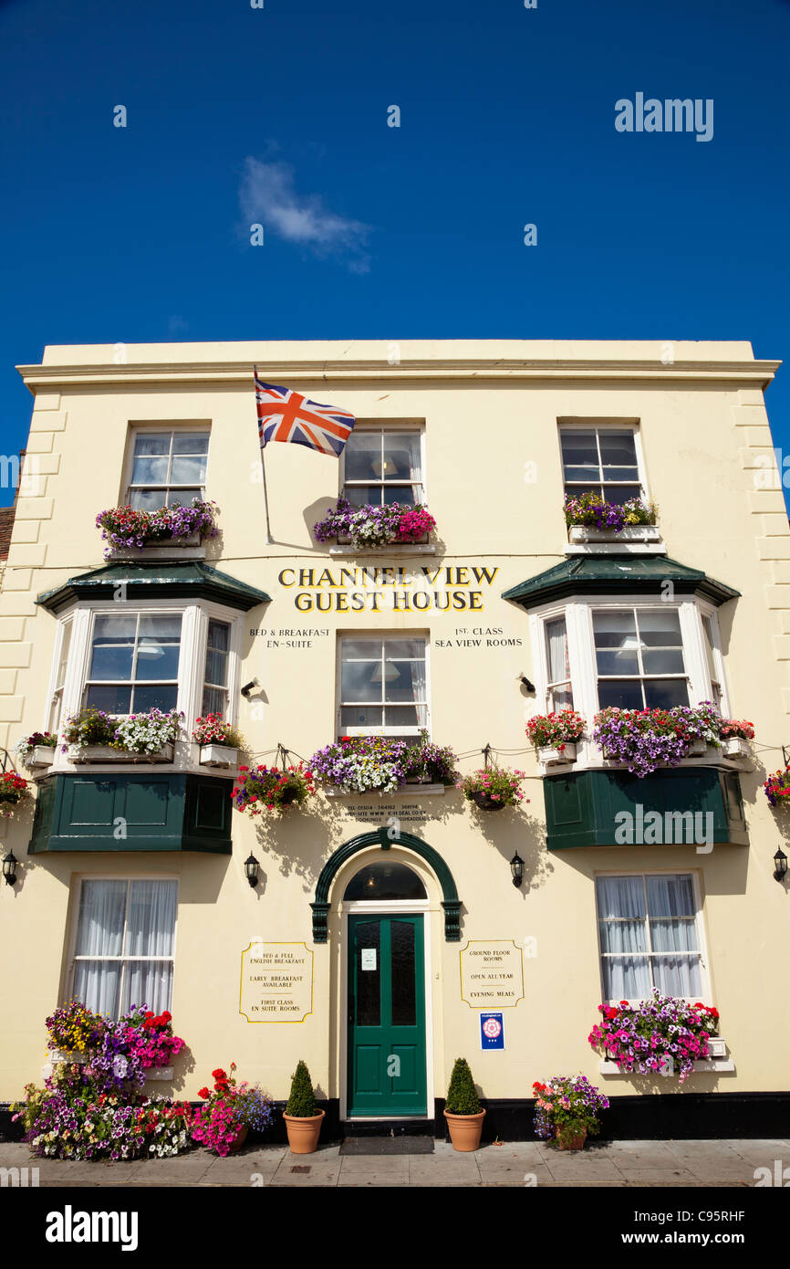 England, Kent, Deal, Seafront Guest House Facade Stock Photo - Alamy