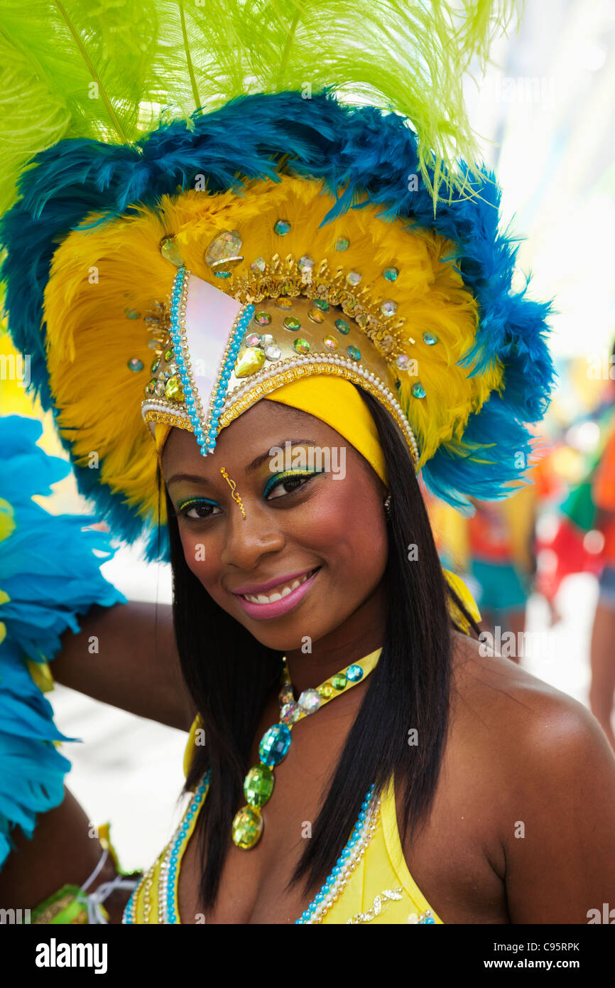 England, London, Notting Hill Carnival, Dancer Stock Photo - Alamy