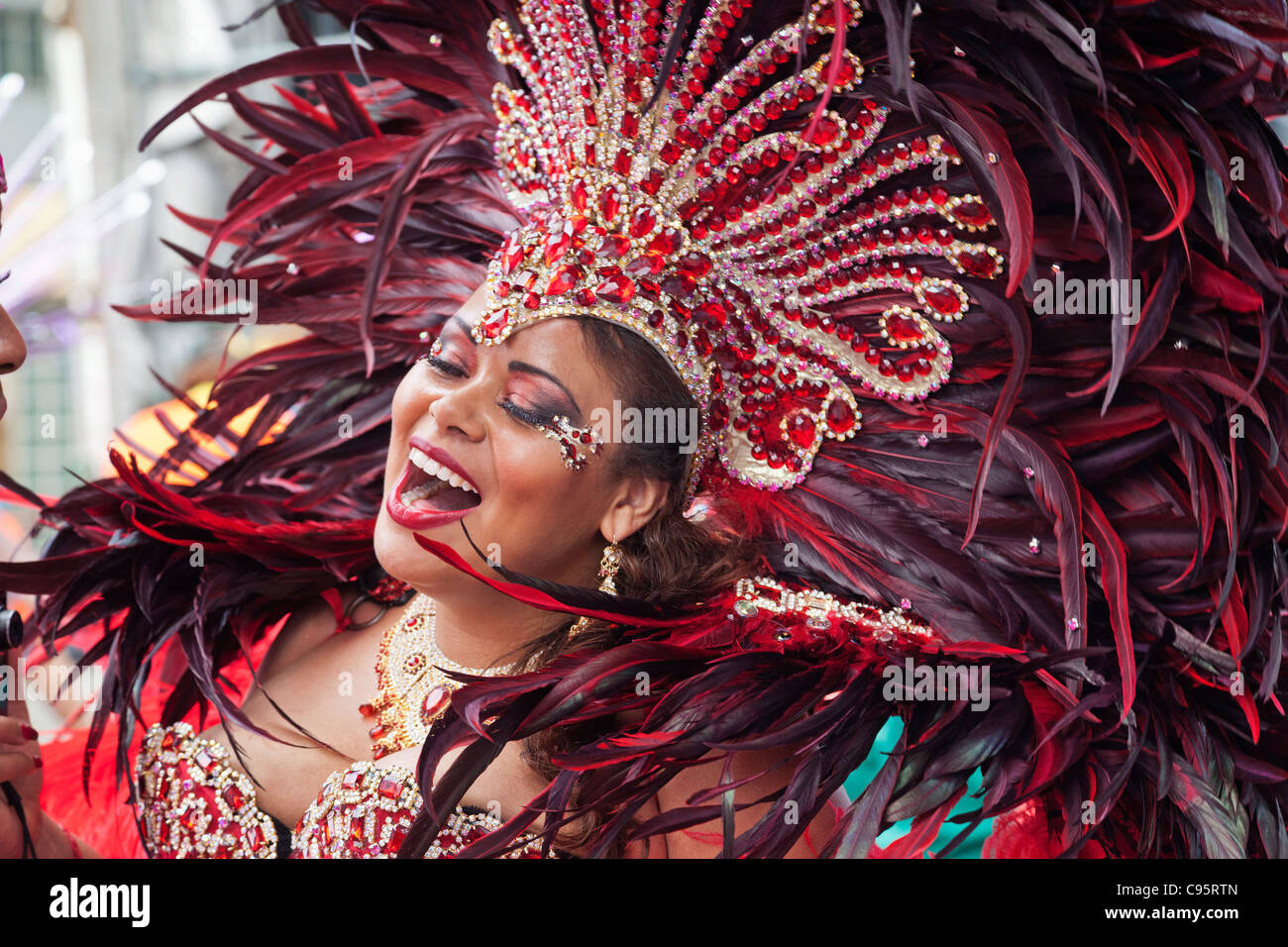 England, London, Notting Hill Carnival, Dancer Stock Photo - Alamy