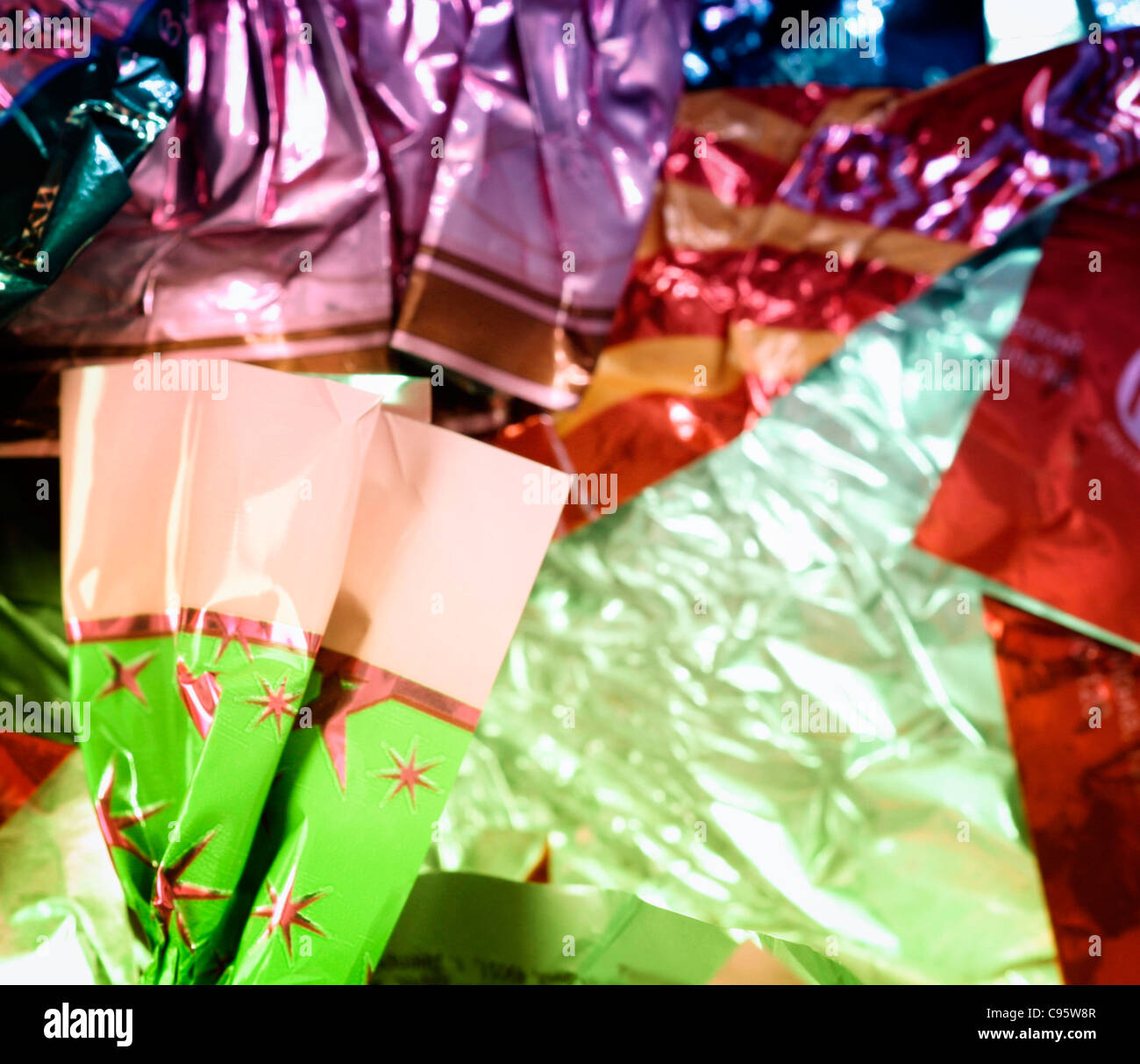 Close-up picture of candy wrapper Stock Photo - Alamy