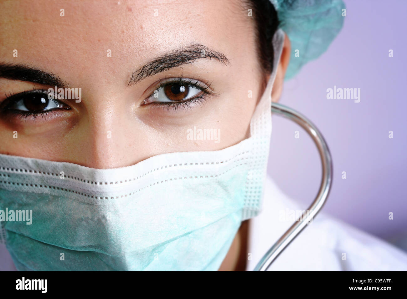 Professional young doctor at work. Close up Stock Photo - Alamy