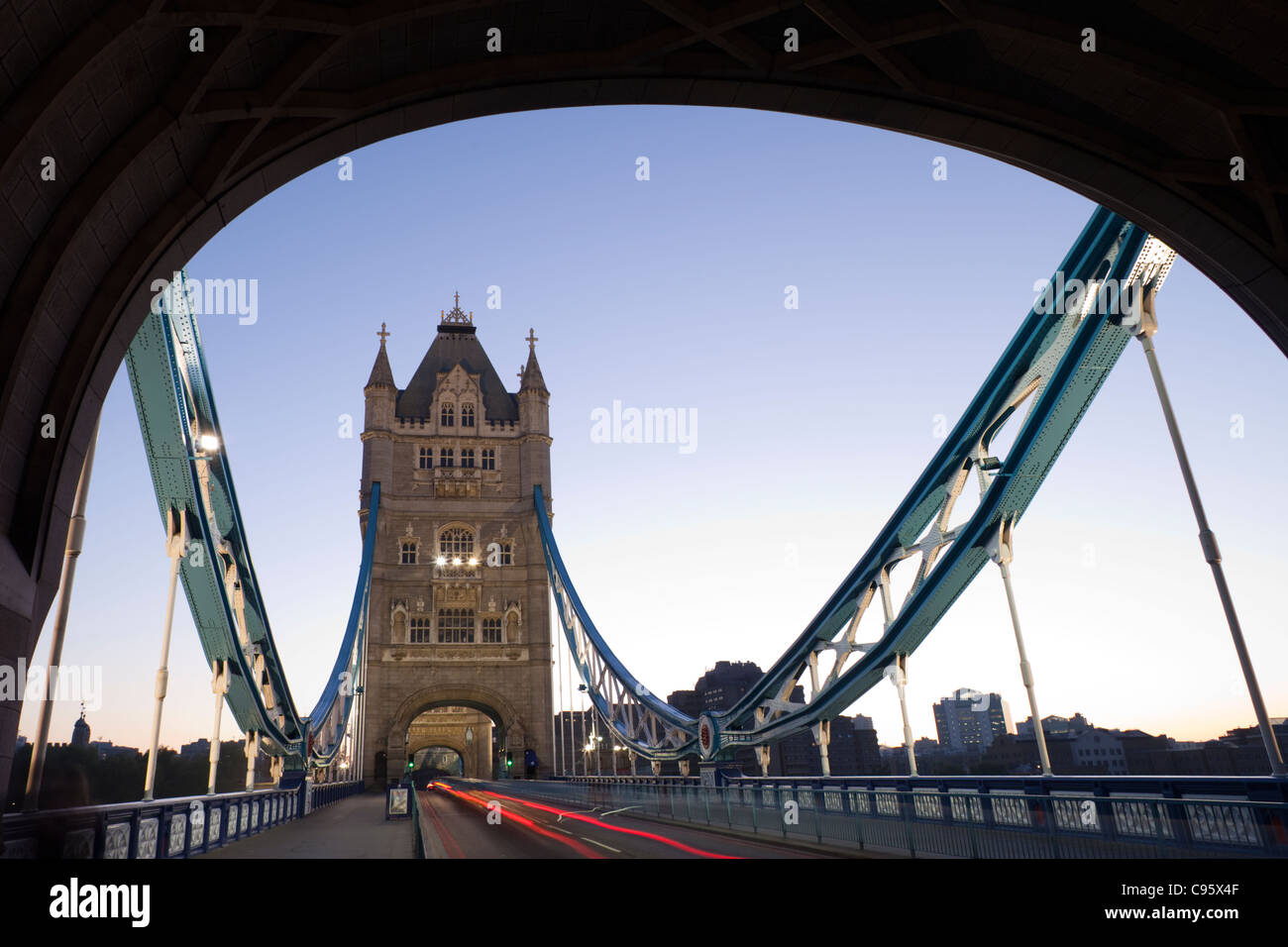 England, London, Tower Bridge at dusk Stock Photo - Alamy