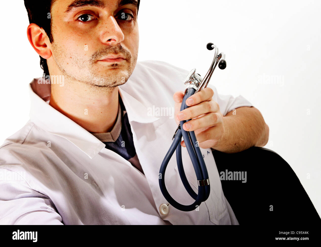 Closeup portrait of a doctor Stock Photo - Alamy