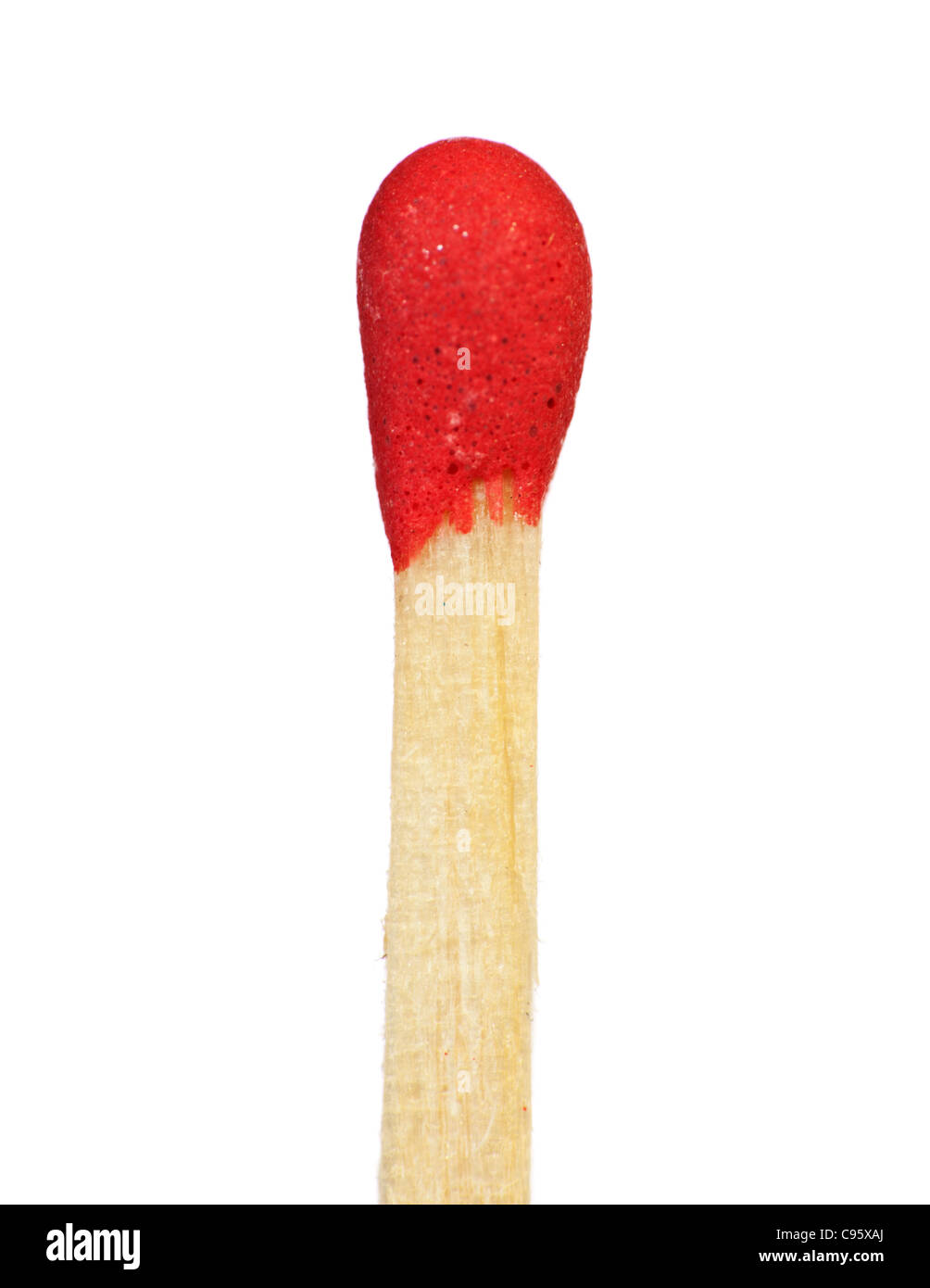 Single match, isolated on white background Stock Photo - Alamy