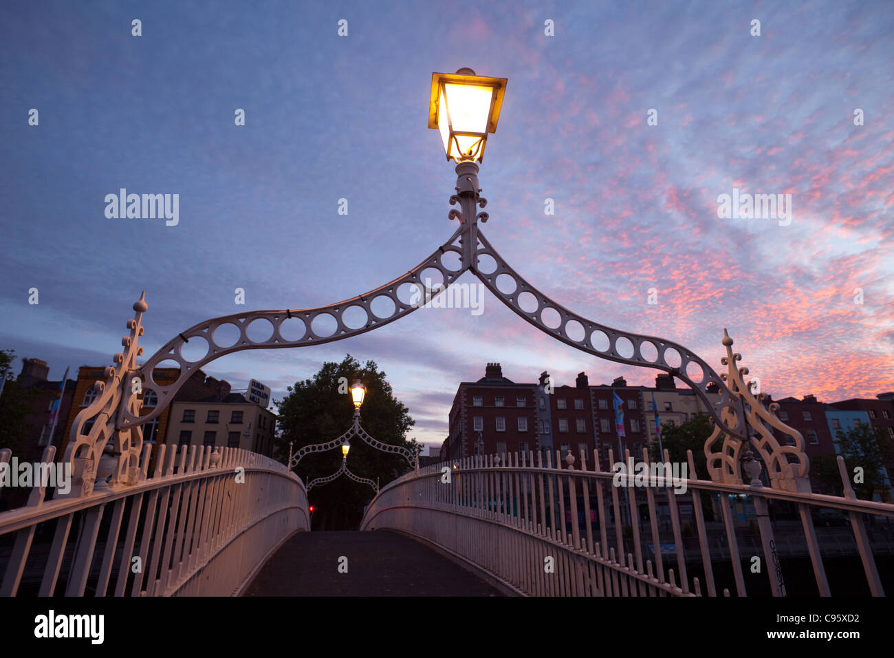 Republic of Ireland, Dublin, Halfpenny Bridge Stock Photo - Alamy