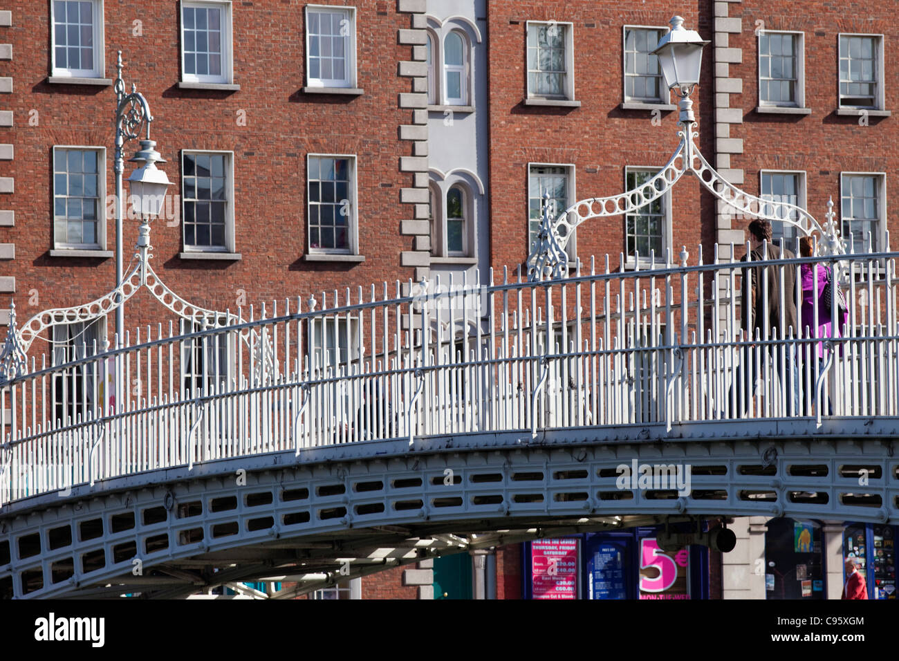 Republic of Ireland, Dublin, Halfpenny Bridge Stock Photo - Alamy