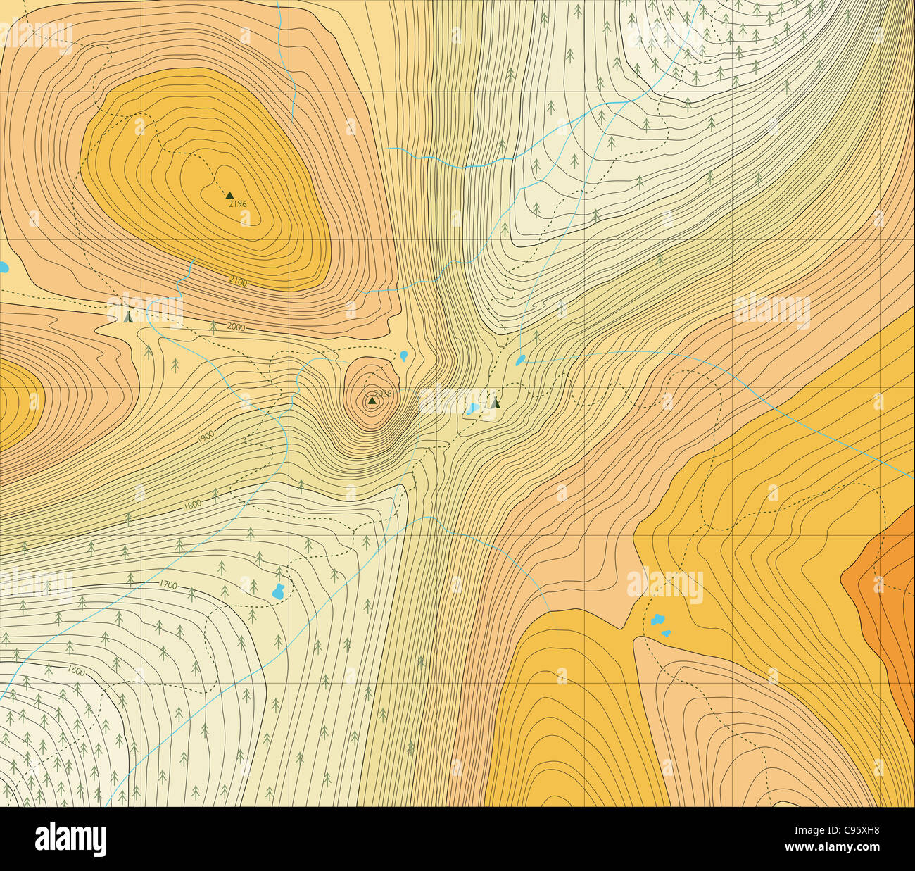 Terrain map hi-res stock photography and images - Alamy