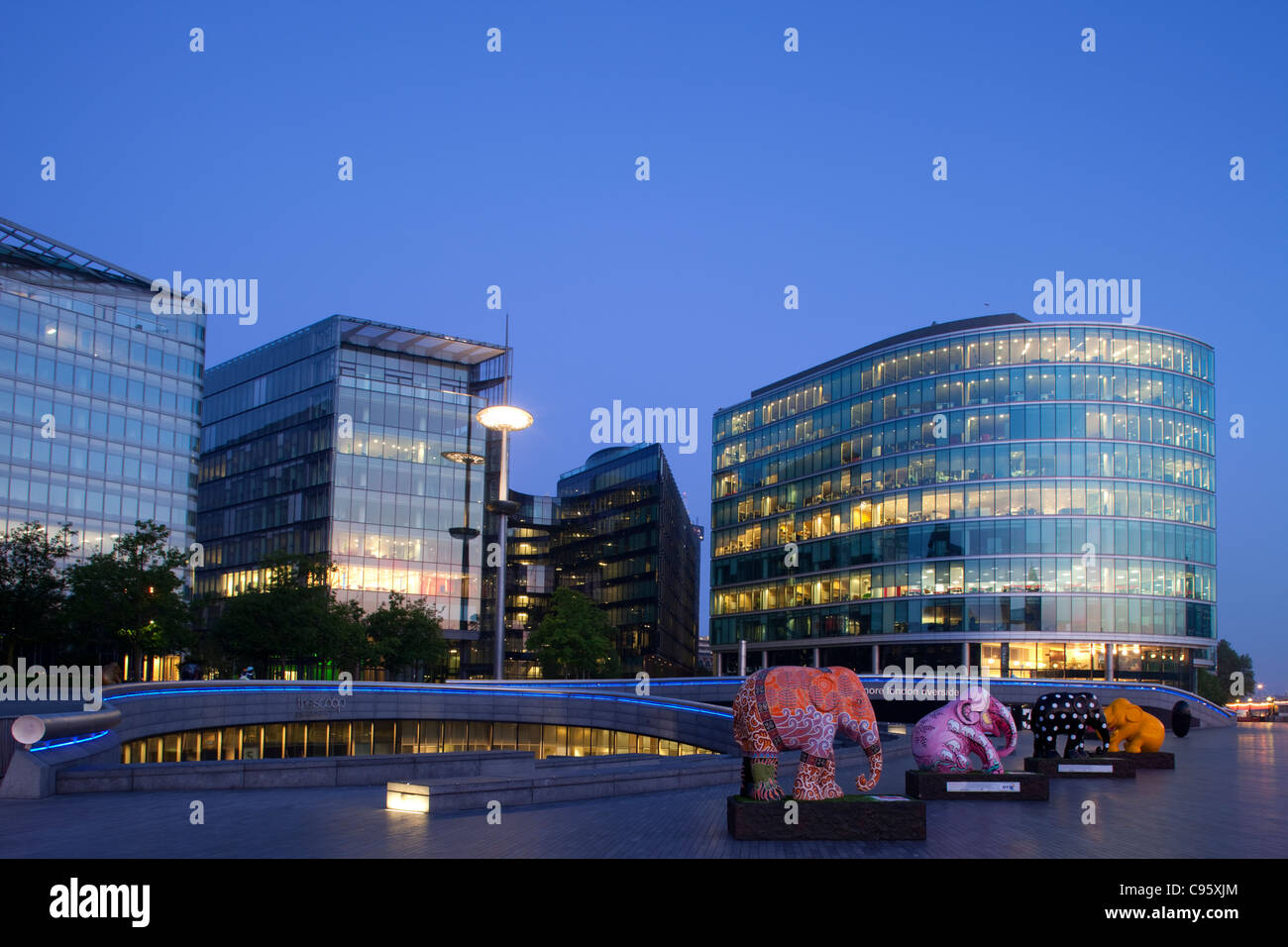 England, London, Southwark, Office Buildings in the More London ...
