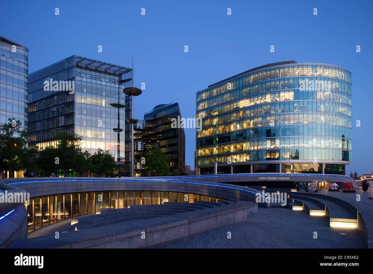 England, London, Southwark, Office Buildings in the More London ...