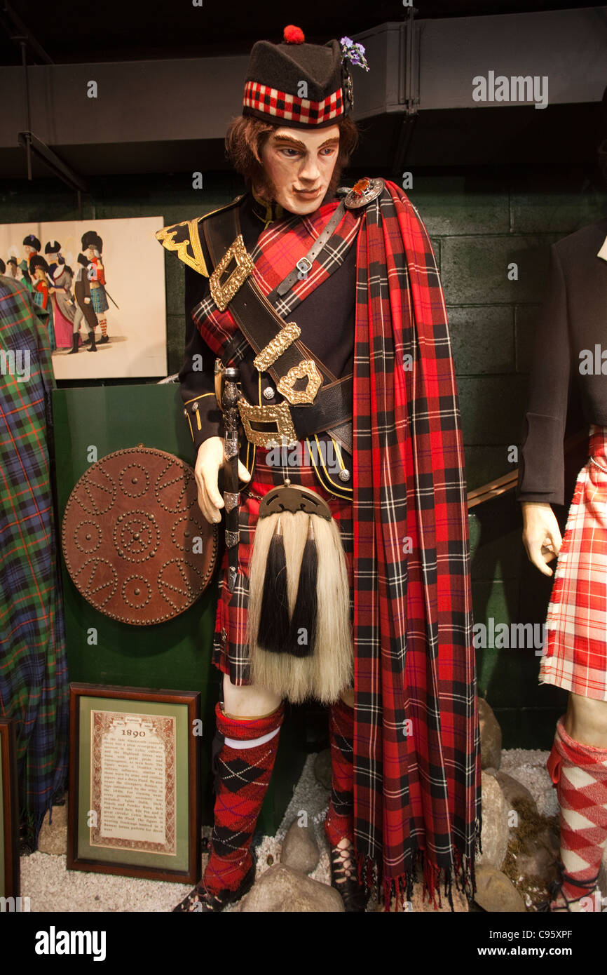 Scotland, Edinburgh, Exhibit of Traditional Highland Costume in the ...
