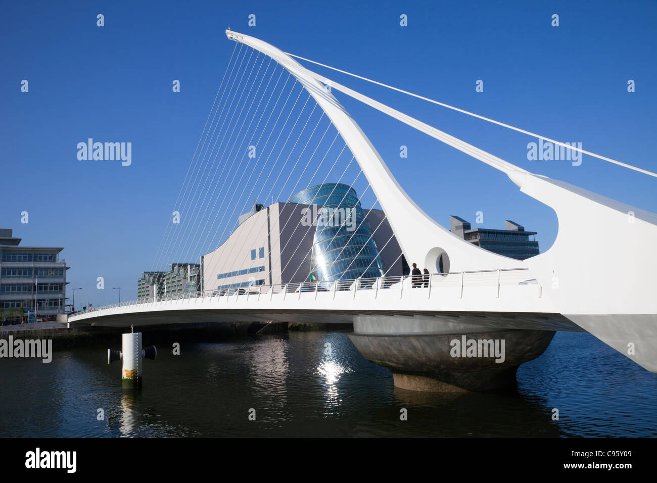 Republic of Ireland, Dublin, The Samuel Beckett Bridge, Designer and ...