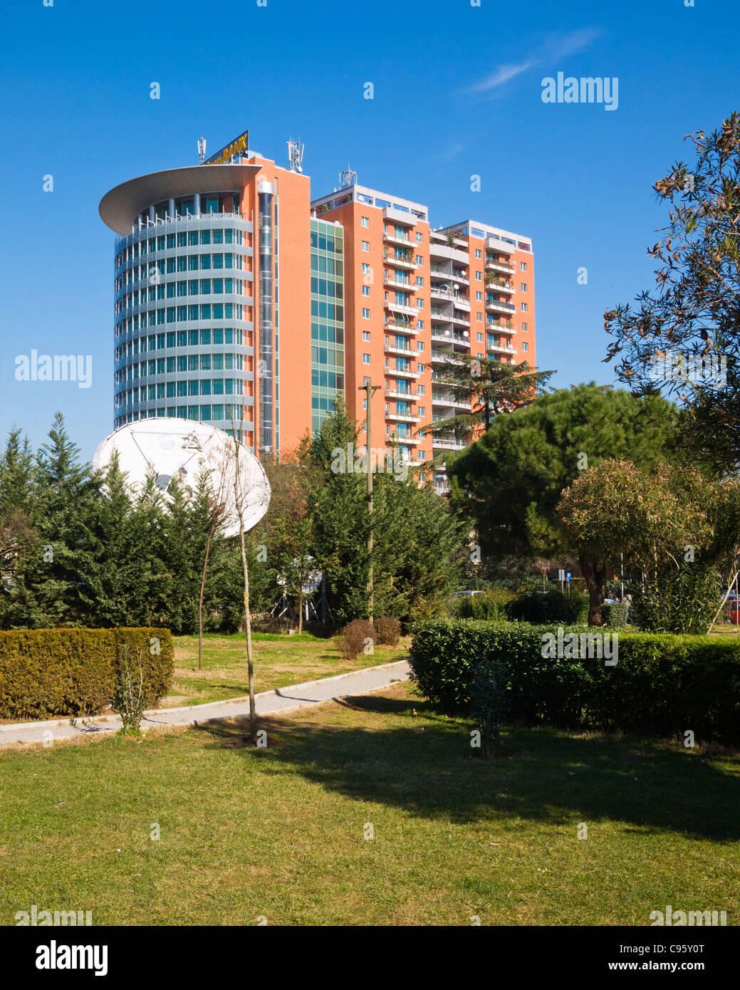 European Trade Centre, Tirana Albania Stock Photo - Alamy
