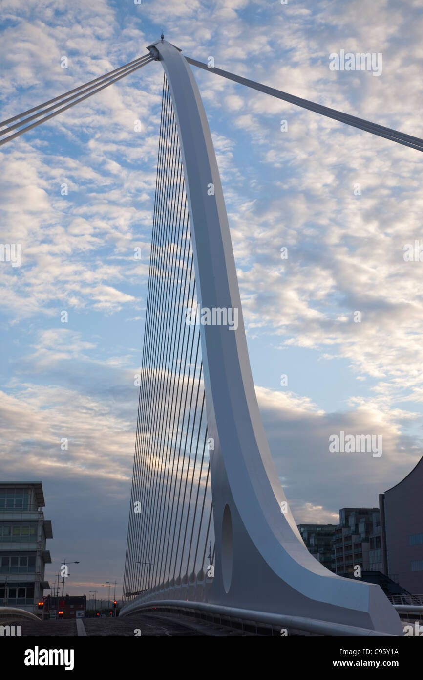 Republic of Ireland, Dublin, The Samuel Beckett Bridge, Designer and ...