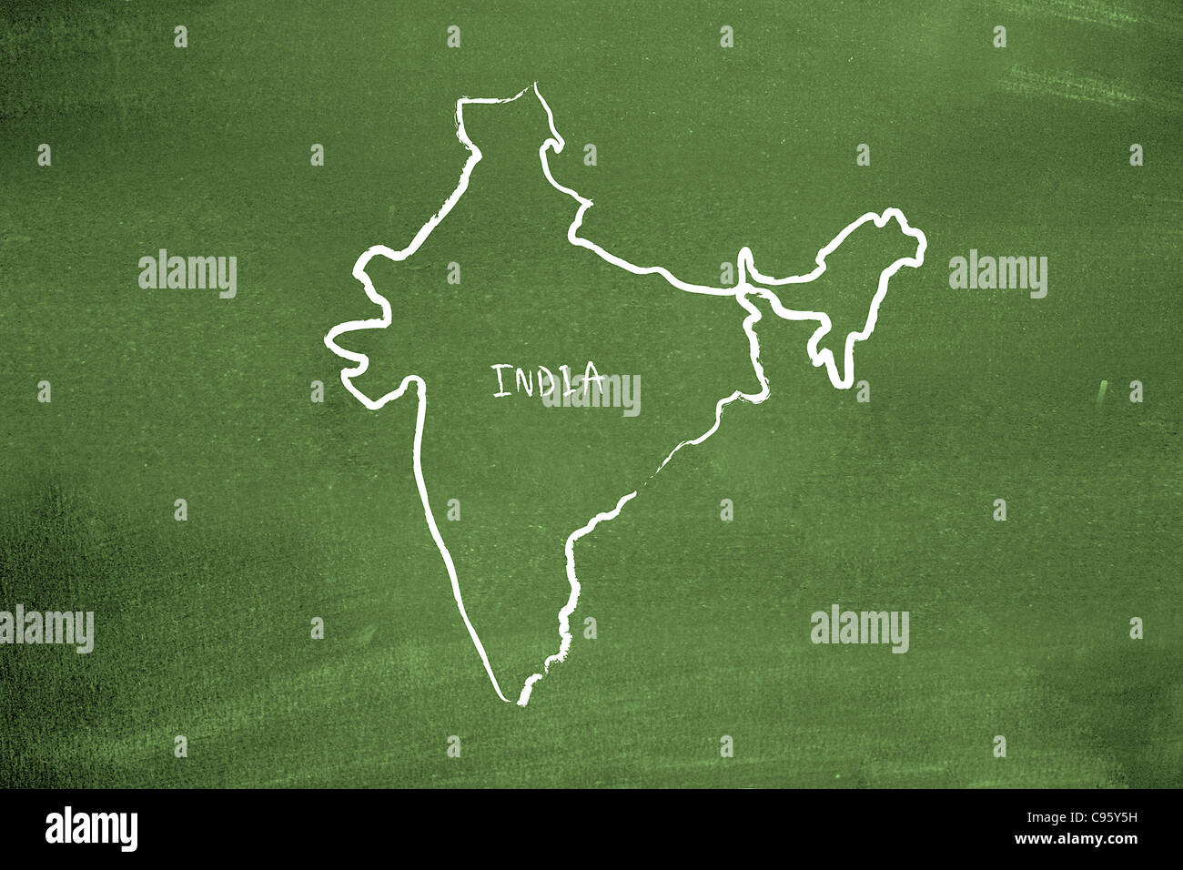 India Map Outline High Resolution Stock Photography and Images - Alamy