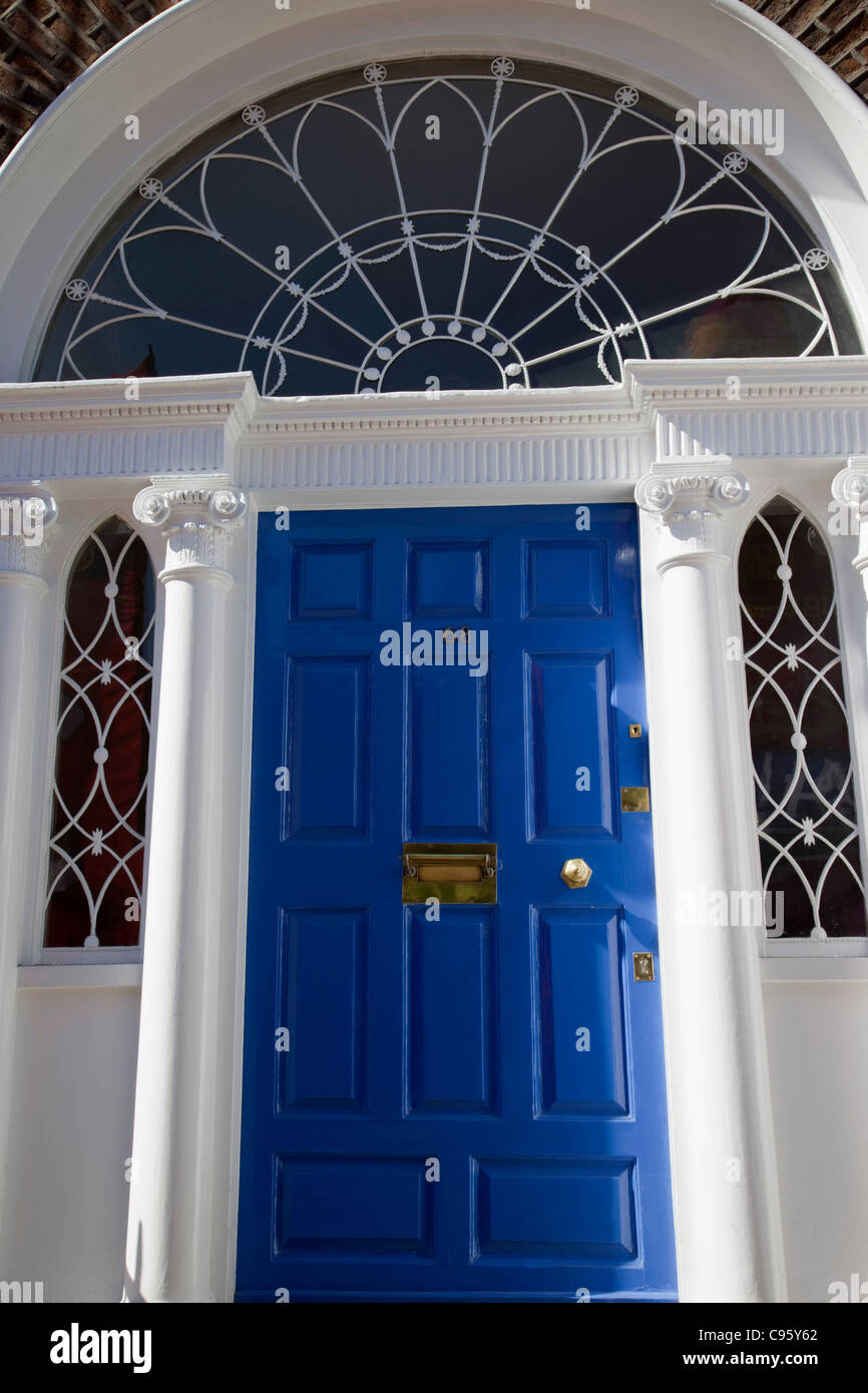 Republic of Ireland, Dublin, Merrion Square, Georgian Door Stock Photo ...