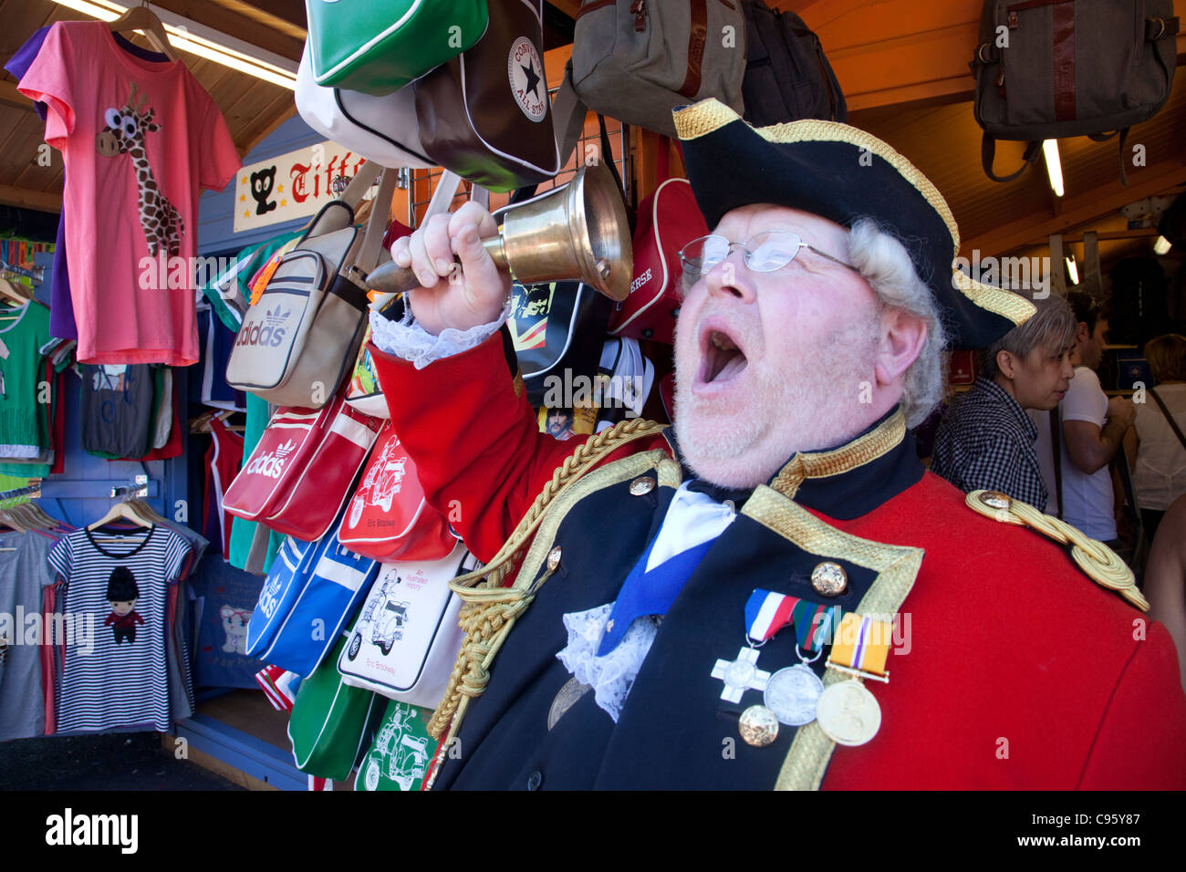 England, London, Camden, Alan Myatt Town Crier Stock Photo - Alamy