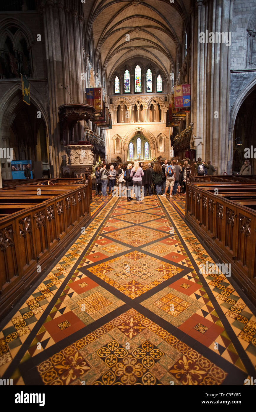 Republic of Ireland, Dublin, Interior of St.Patrick's Cathedral Stock ...