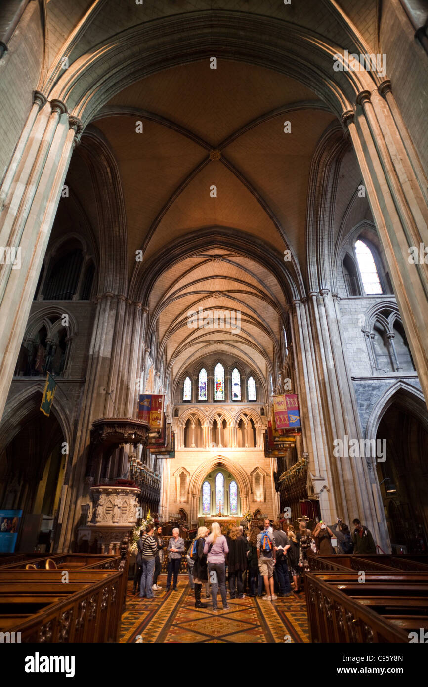 Republic of Ireland, Dublin, Interior of St.Patrick's Cathedral Stock ...
