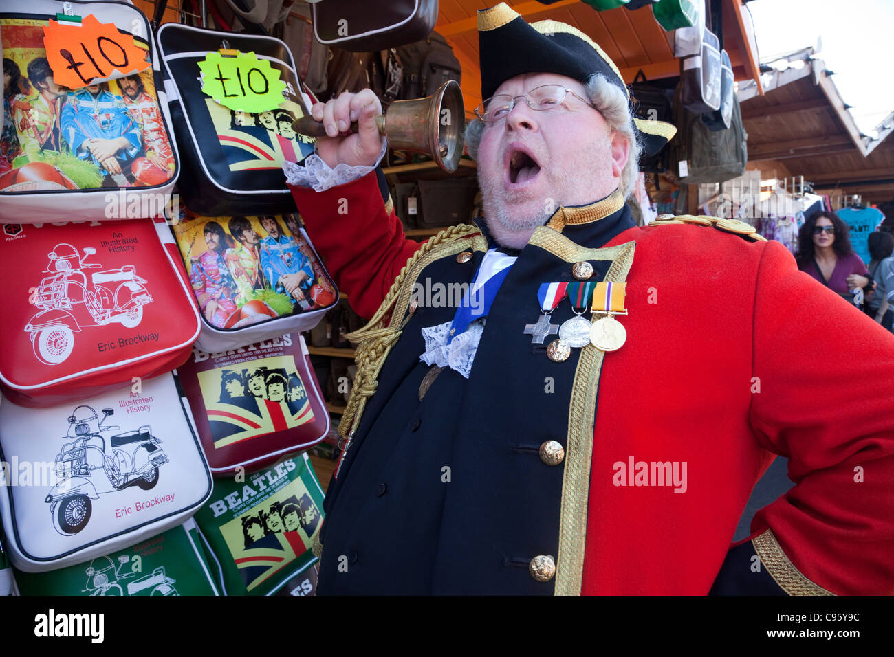 England, London, Camden, Alan Myatt Town Crier Stock Photo - Alamy