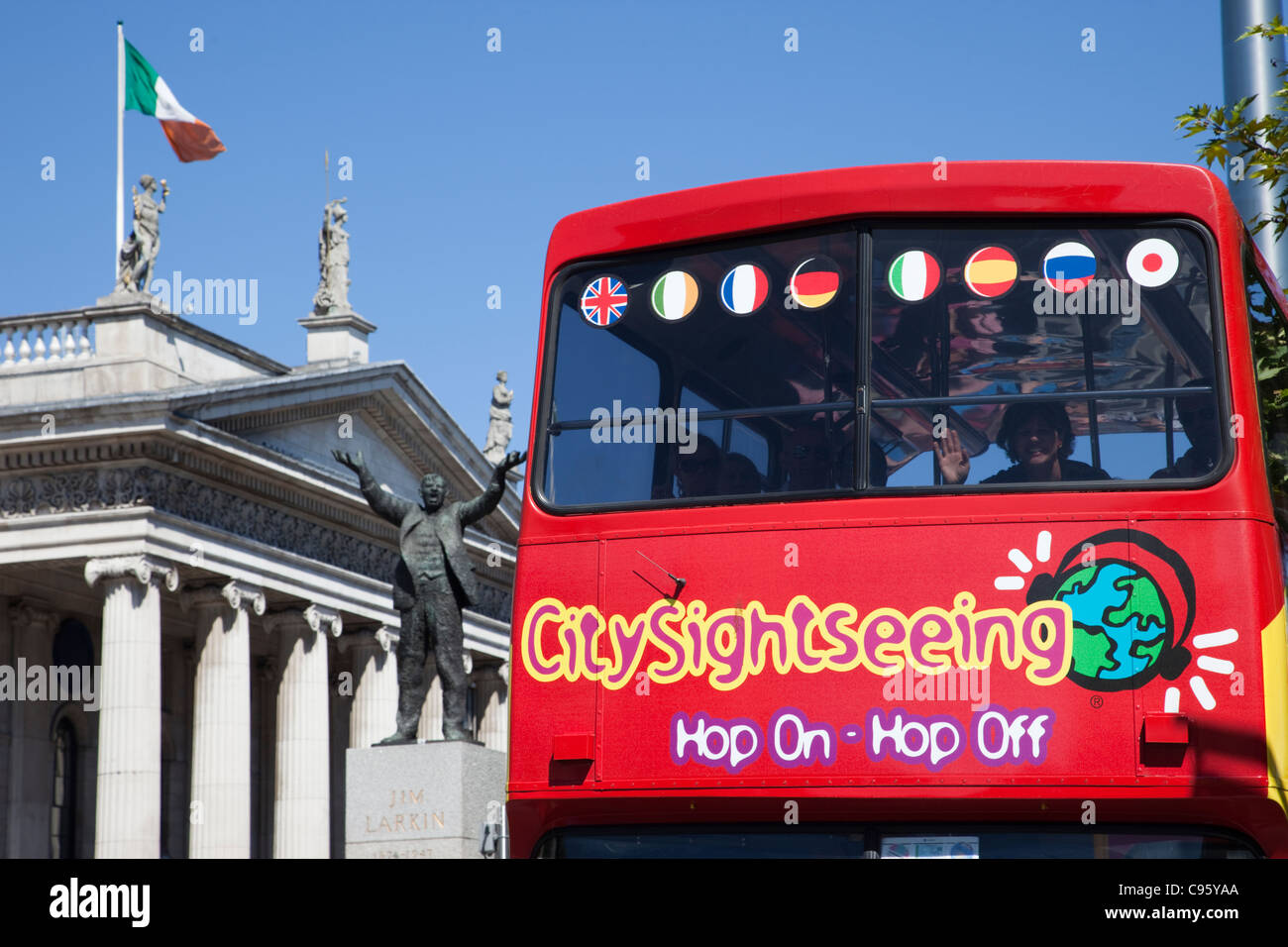 Republic of Ireland, Dublin, City Sightseeing Bus Stock Photo - Alamy
