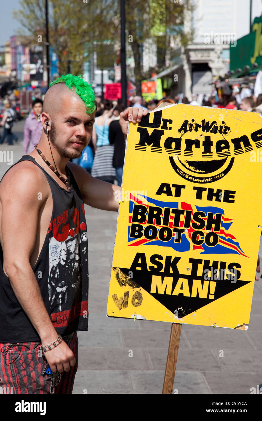 England, London, Camden Market, Punk Stock Photo - Alamy