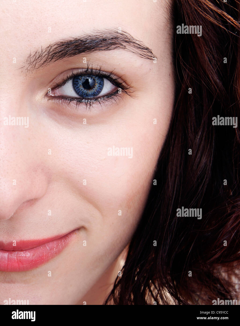 Young and beauty woman looking at you Stock Photo - Alamy