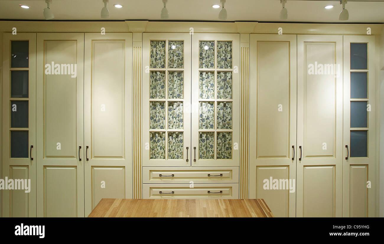 A Set of wardrobes and cupboard units Stock Photo - Alamy