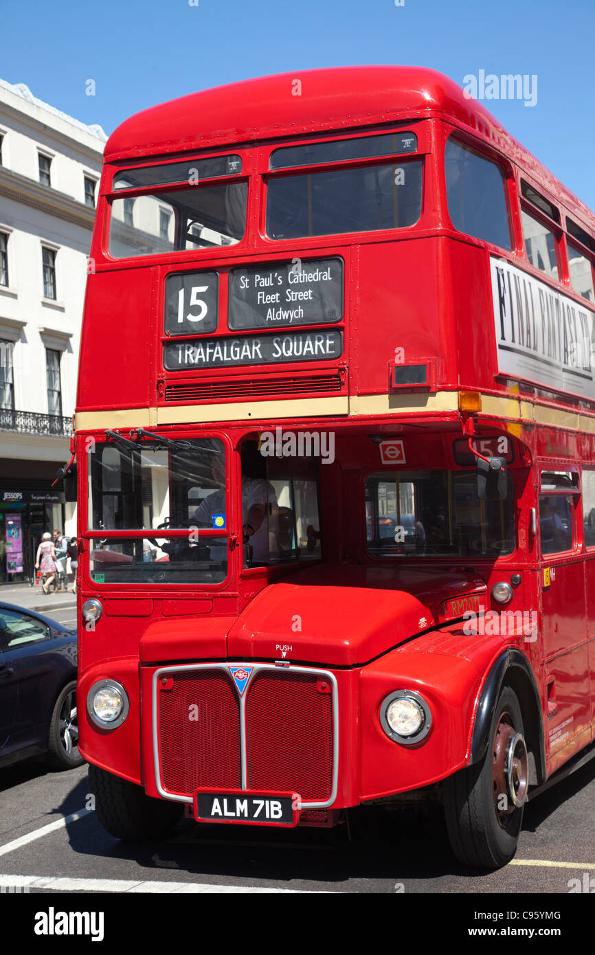 England, London, Routemaster Double Decker Bus Stock Photo - Alamy