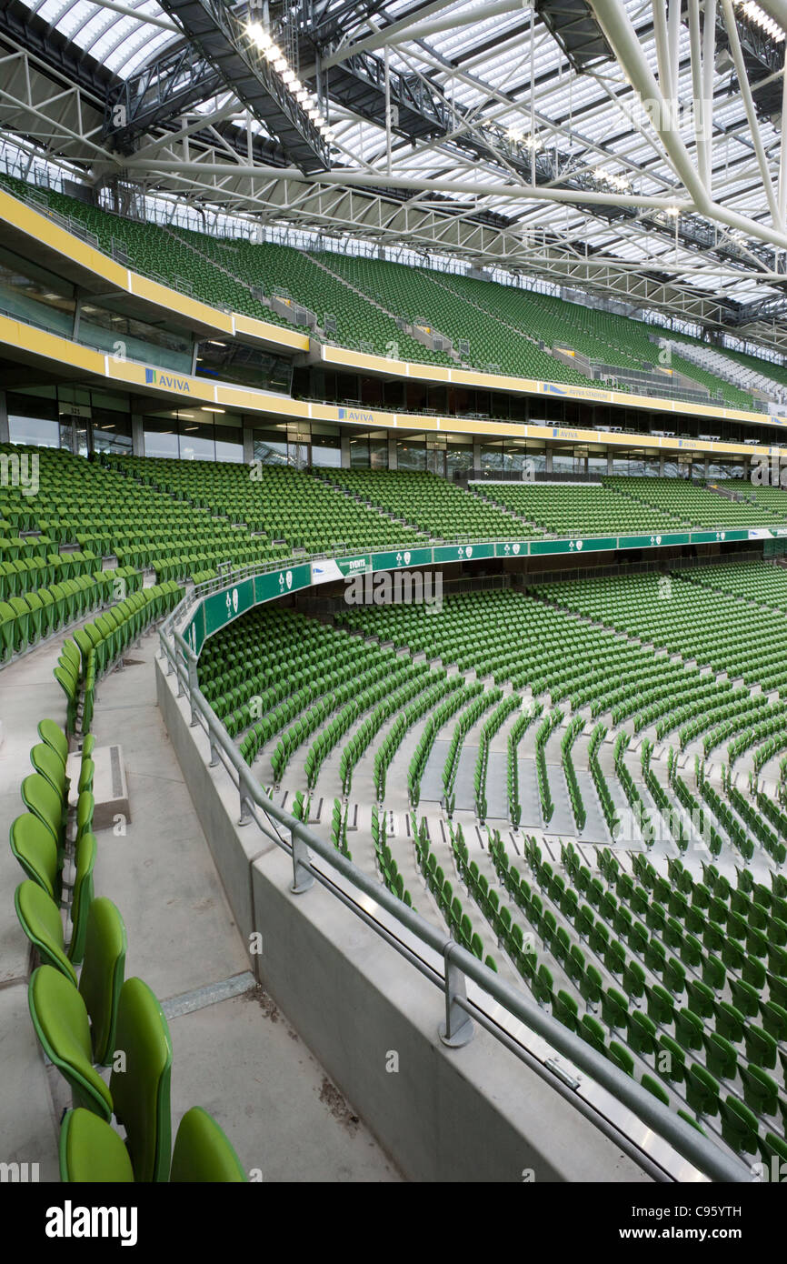 Republic of Ireland, Dublin, Seating in The Aviva Stadium Stock Photo ...