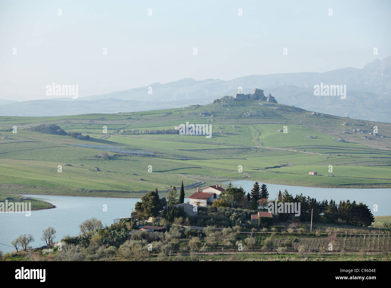 Countryside landscape in Sicily, Italy Stock Photo - Alamy