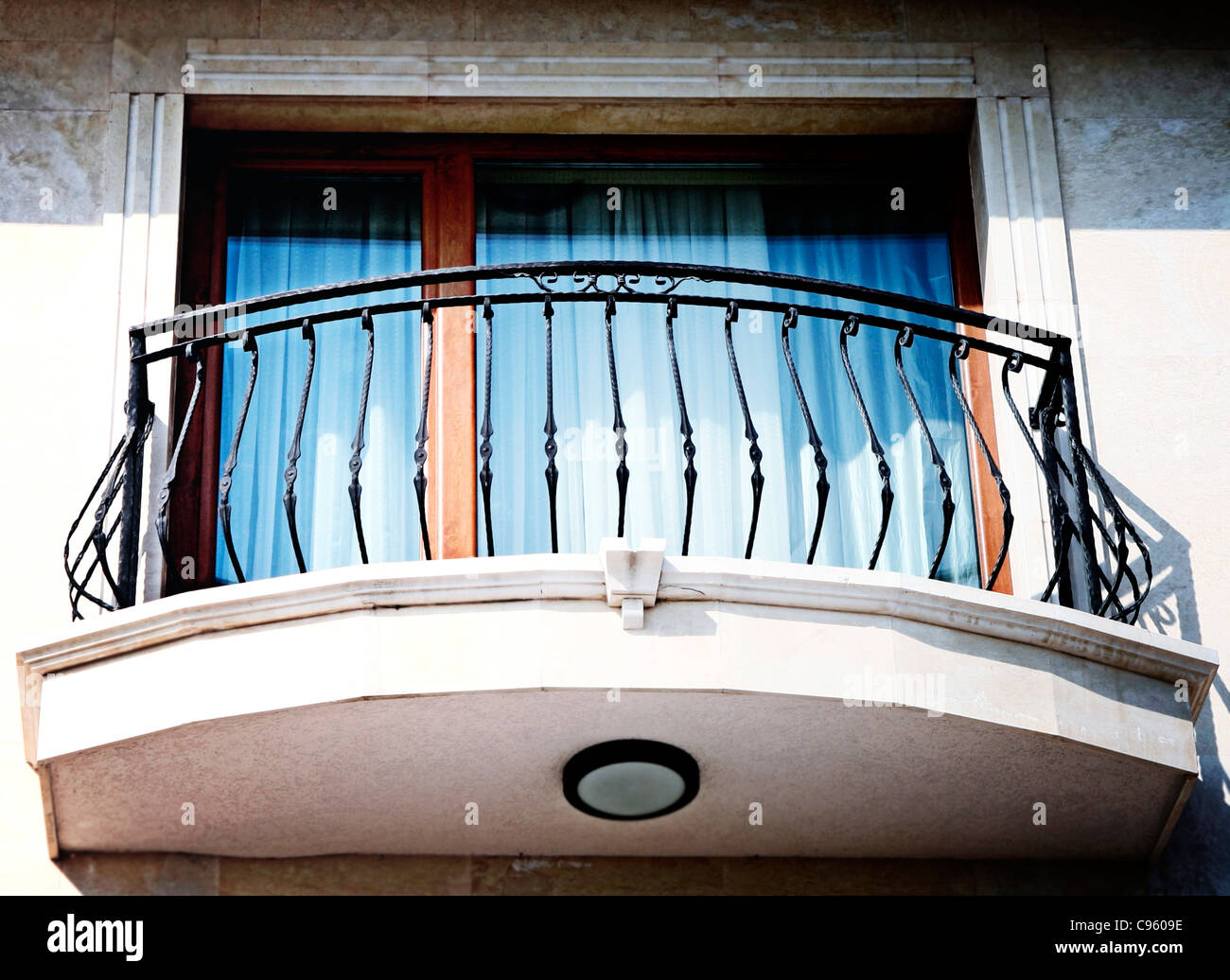 Close-up of a hotel balcony Stock Photo - Alamy