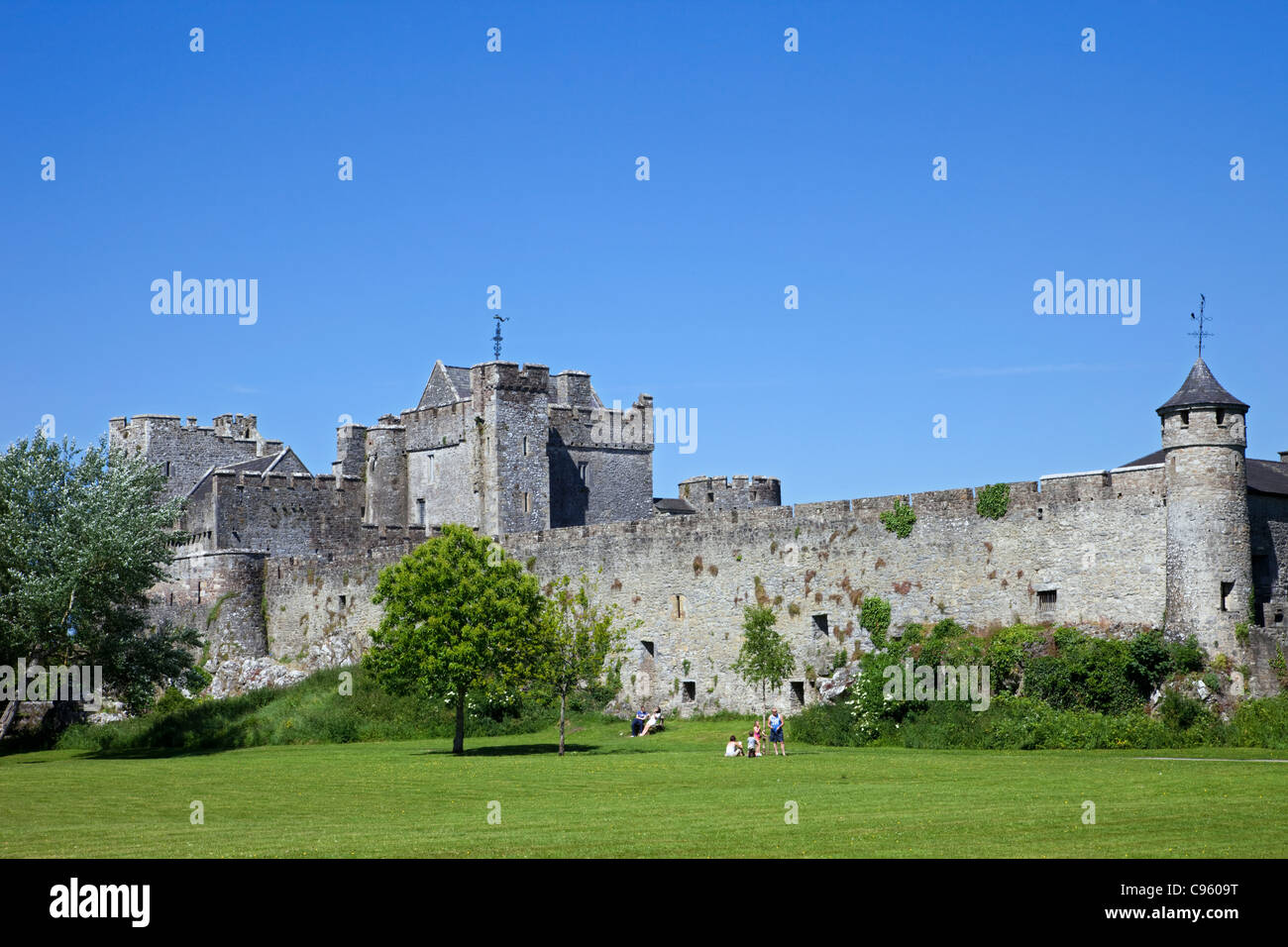 Republic of Ireland, County Tipperary, Cahir, Cahir Castle Stock Photo ...