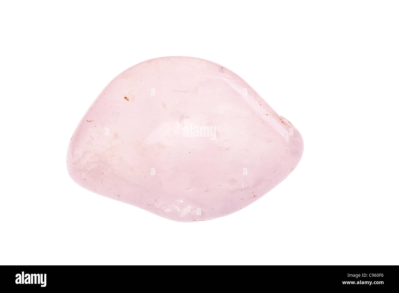 Polished rose quartz gem Cut Out Stock Images & Pictures - Alamy