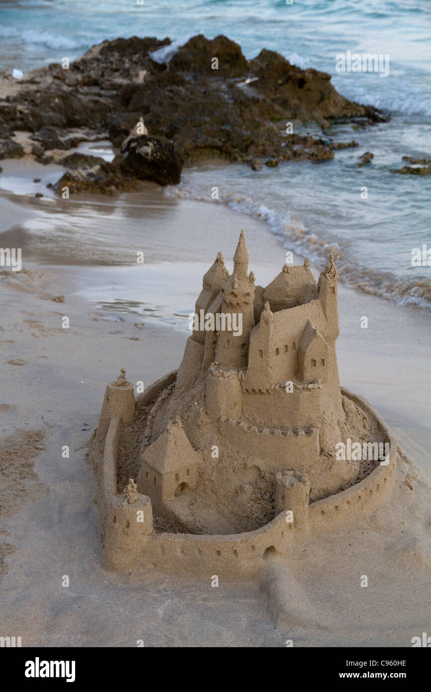 sand castle on beach Stock Photo - Alamy