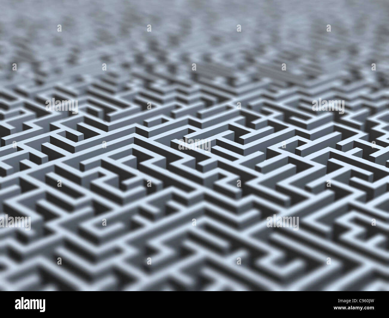 Maze computer artwork Stock Photo - Alamy