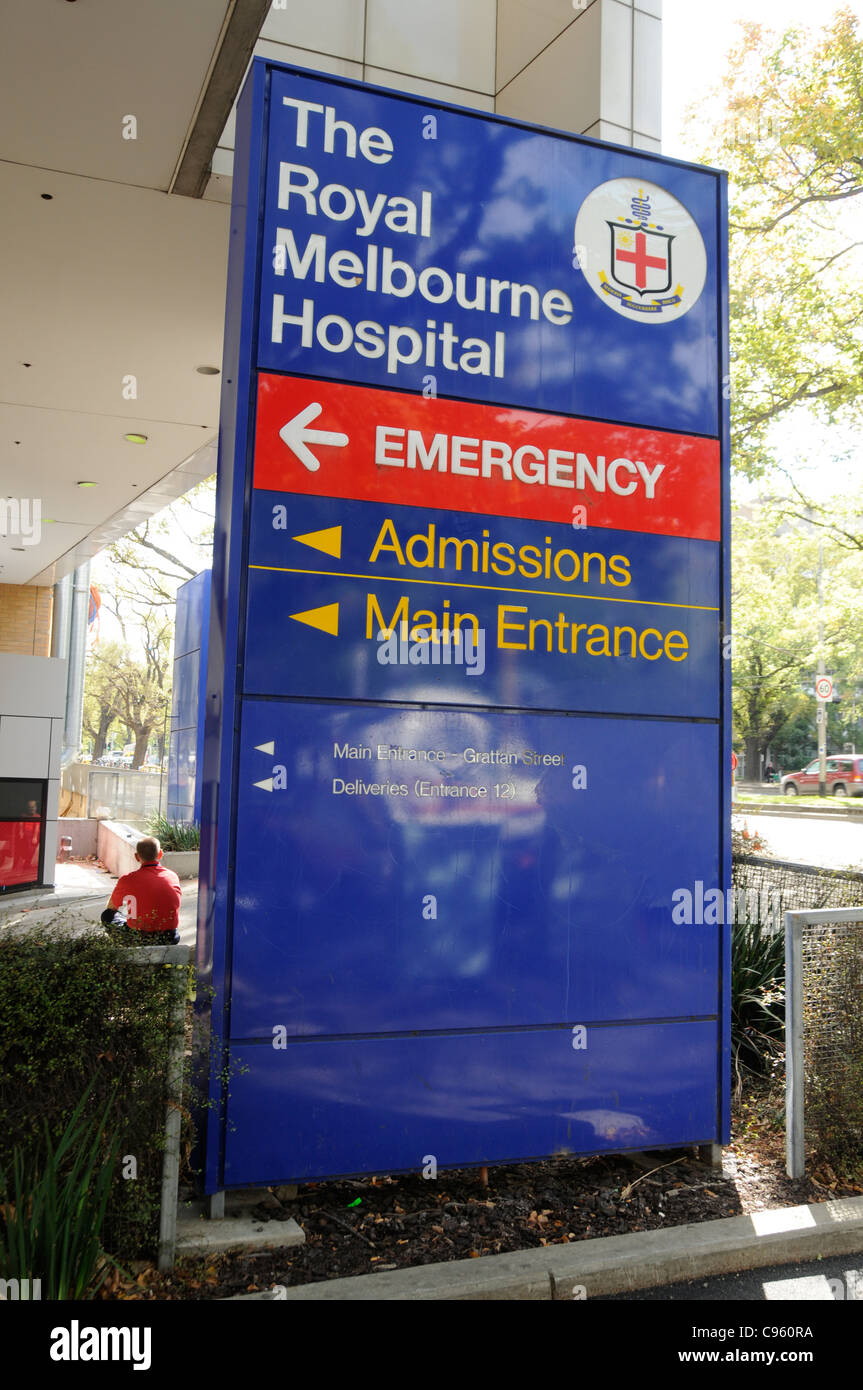 The Royal Melbourne Hospital in Melbourne, Victoria, Australia Stock ...