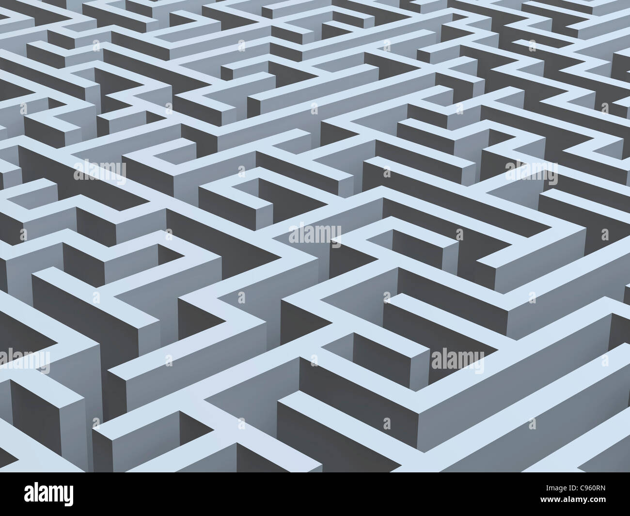 Maze computer artwork Stock Photo - Alamy