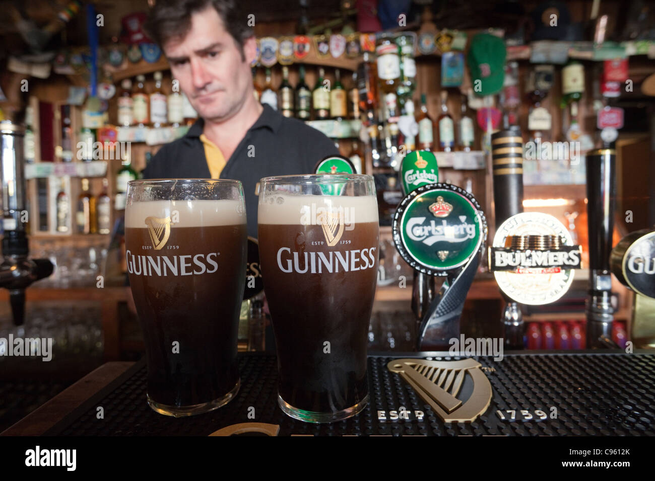 Republic of Ireland, Pints of Guinness Stock Photo - Alamy