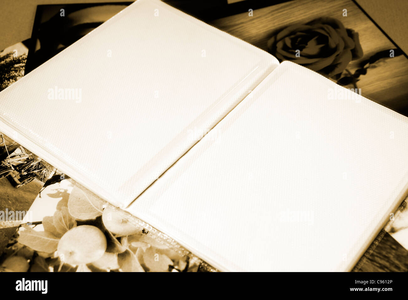 Photo Album with copy space. Great details! Stock Photo - Alamy