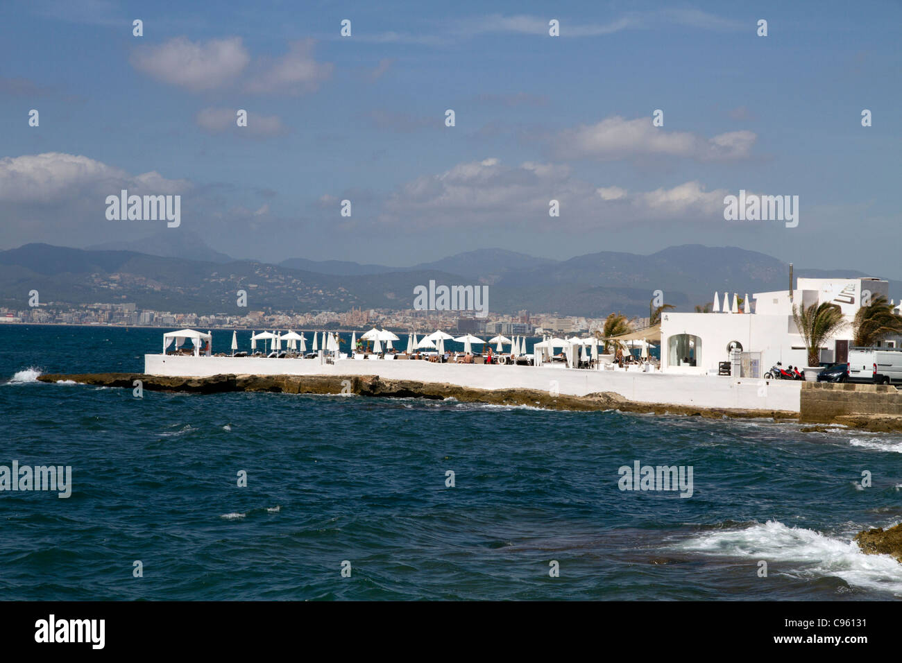 "Puro beach" bar restaurant balneario seafront in Palma de Mallorca ...