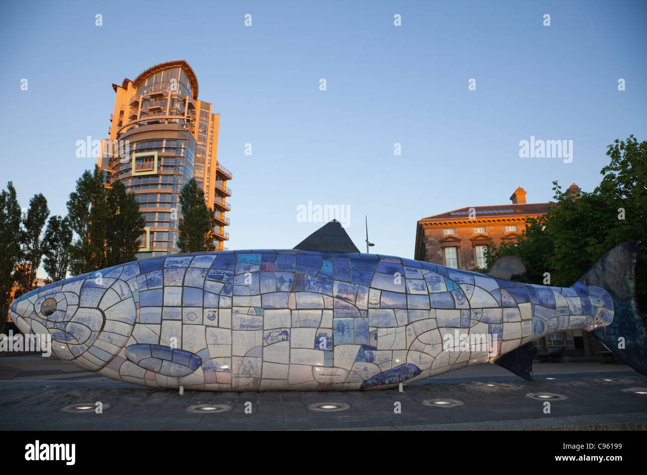 Northern Ireland, Belfast, The Big Fish by John Kindness on Donegall ...