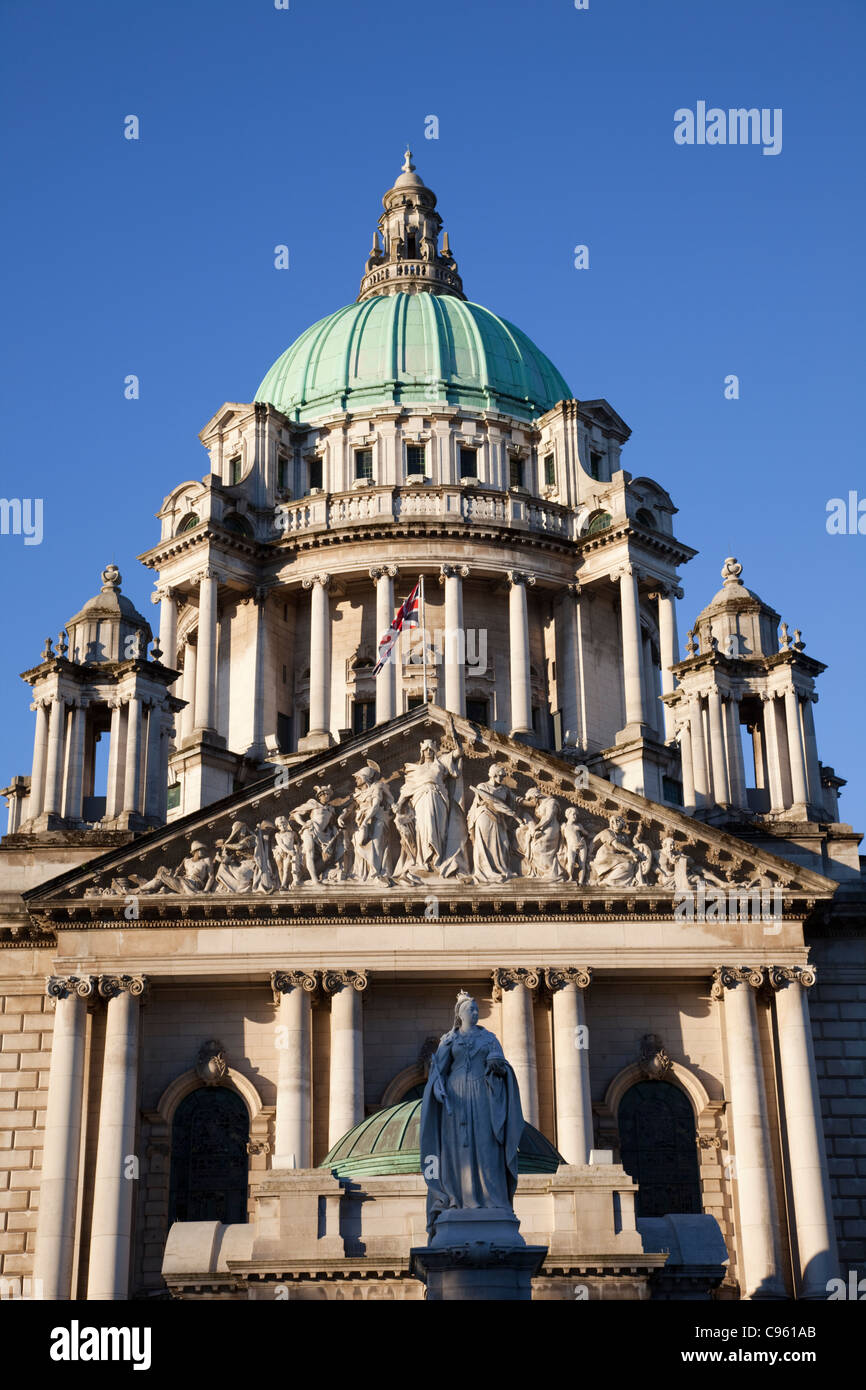 Northern Ireland, Belfast, Donegall Square, Belfast City Hall Stock ...