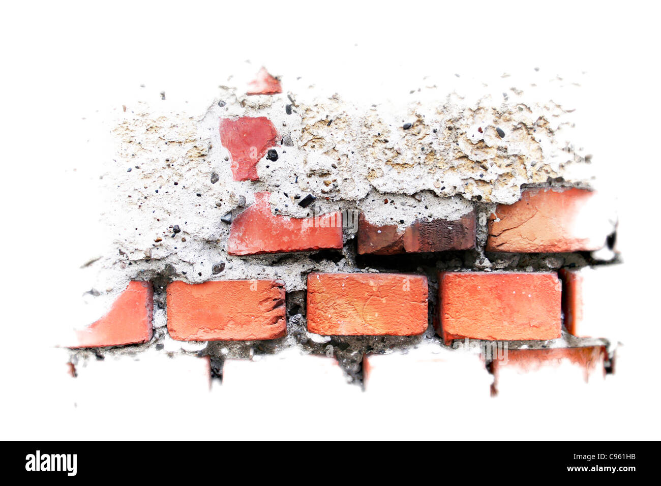 Texture red brown brick Cut Out Stock Images & Pictures - Alamy