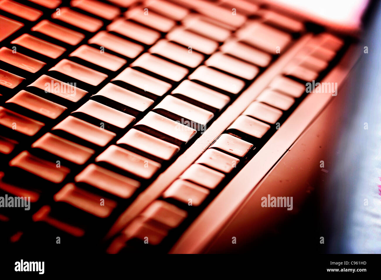 Closeup of modern and stylish laptop Stock Photo - Alamy