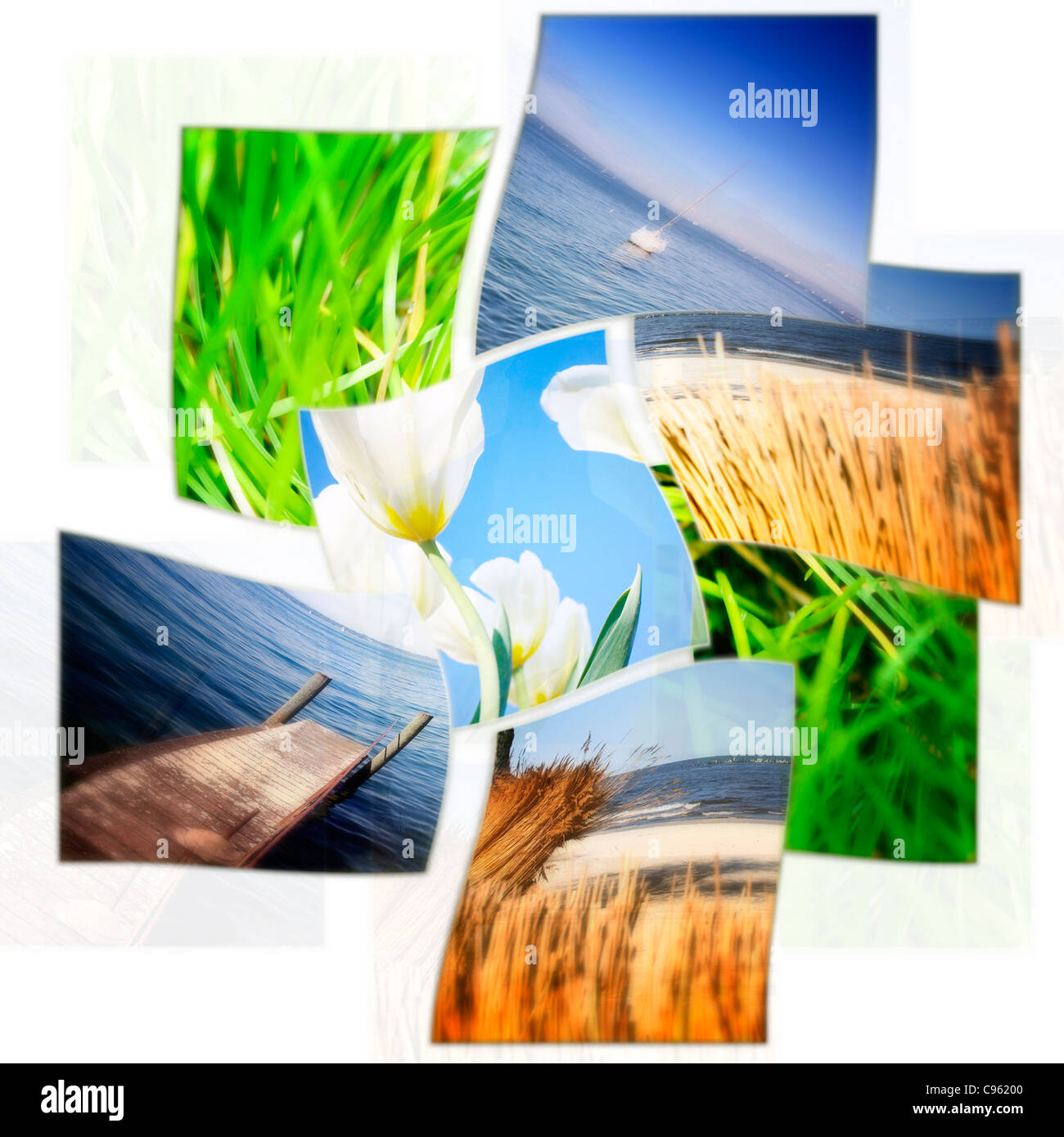 collage of beautiful nature landscapes Stock Photo - Alamy