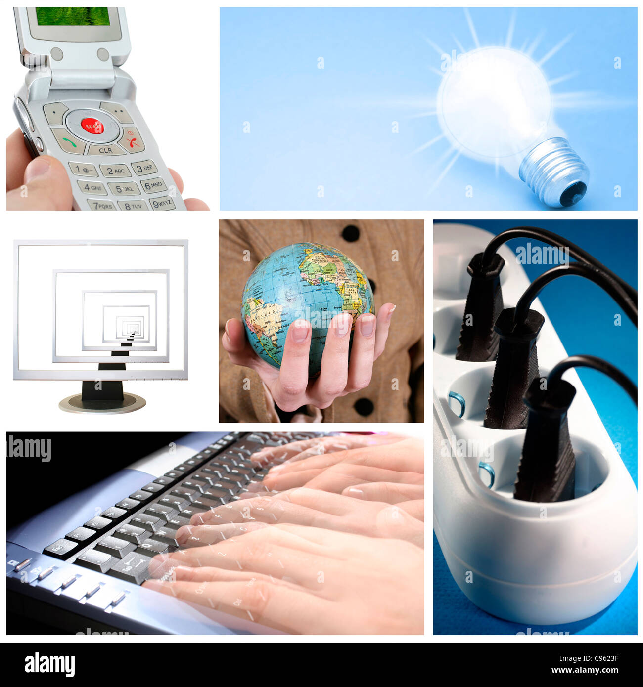 Cable and wireless world map hi-res stock photography and images - Alamy