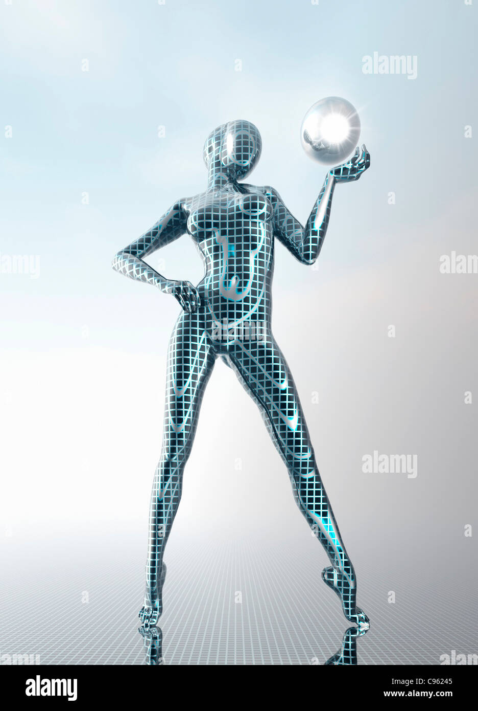 Humanoid robot, computer artwork Stock Photo - Alamy
