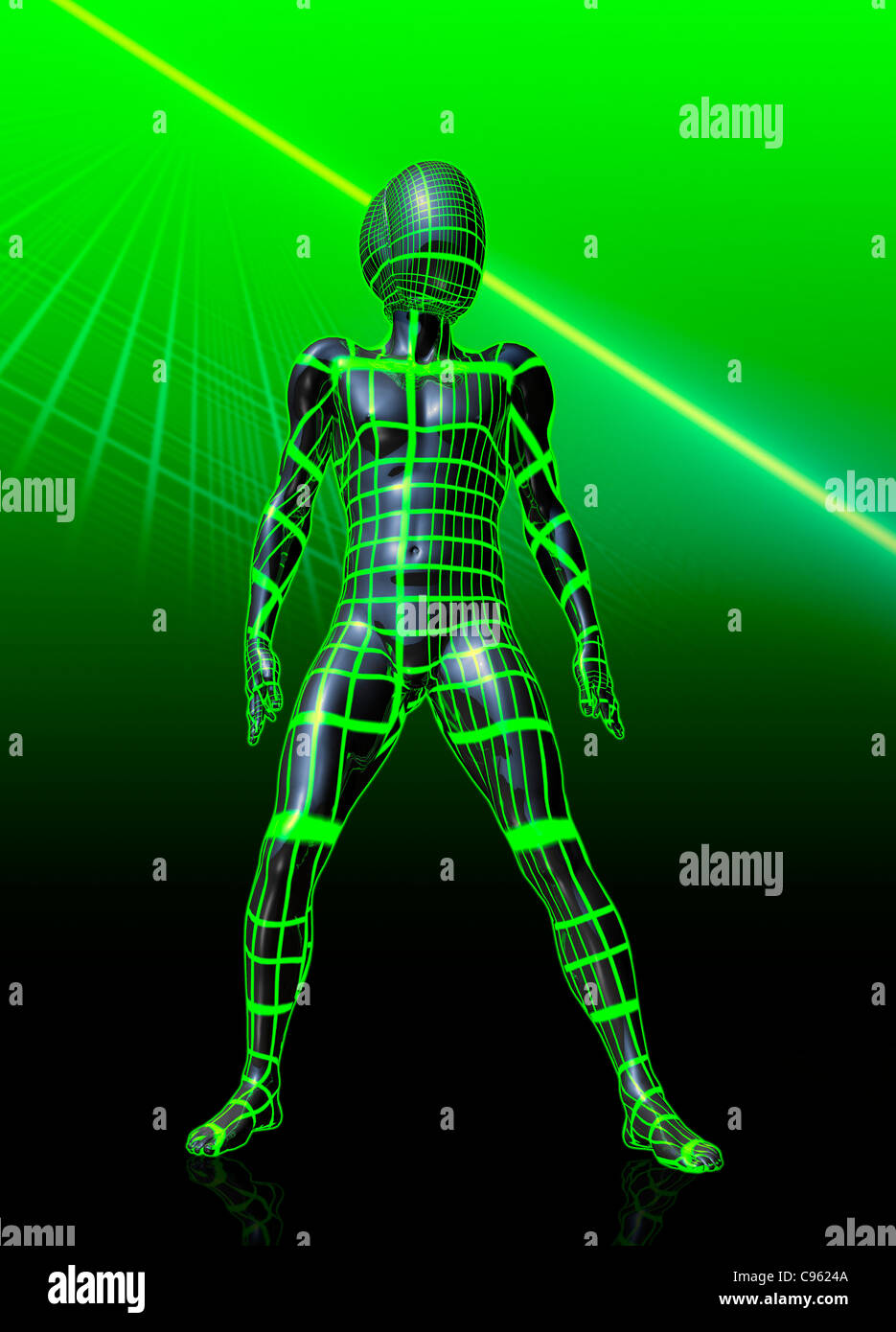 Humanoid robot, computer artwork Stock Photo - Alamy
